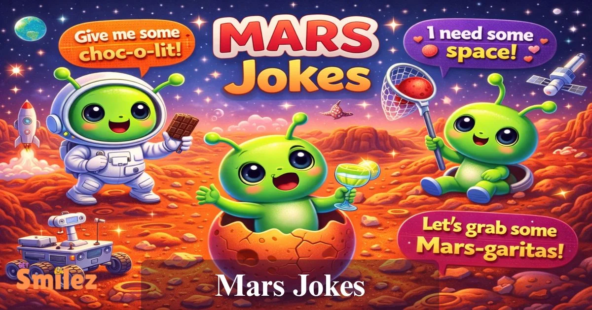 411+ Cute Mars Jokes Funny Puns and One-Liners to Enjoy (2026)
